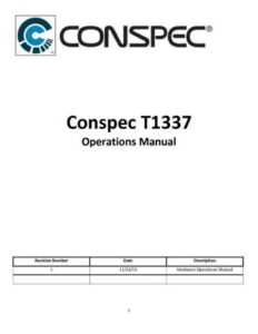 User Manuals | Conspec